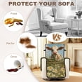 SCRAWLGOD Cow Daisy Floral Print Recliner Chair Cover Dustproof ...