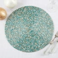 Fennco Styles Hand Beaded Aqua Placemat 15" Round, 1- Piece - Delicate ...