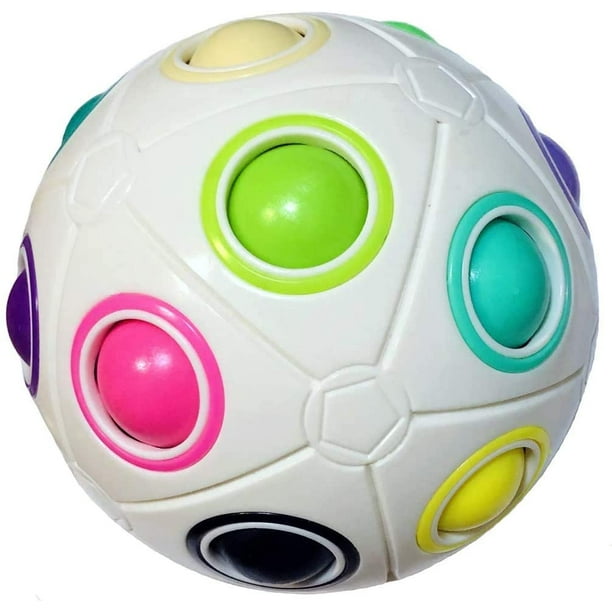 Magic Rainbow Puzzle Ball, Fun Stress Reliever Magic Ball Puzzle Fidget ...