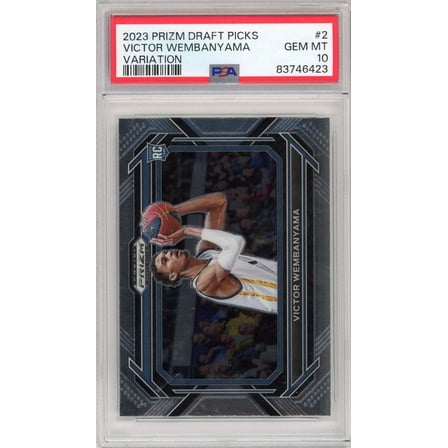 Graded 2023 Panini Prizm Draft Picks Victor Wembanyama #1 Fireworks ...