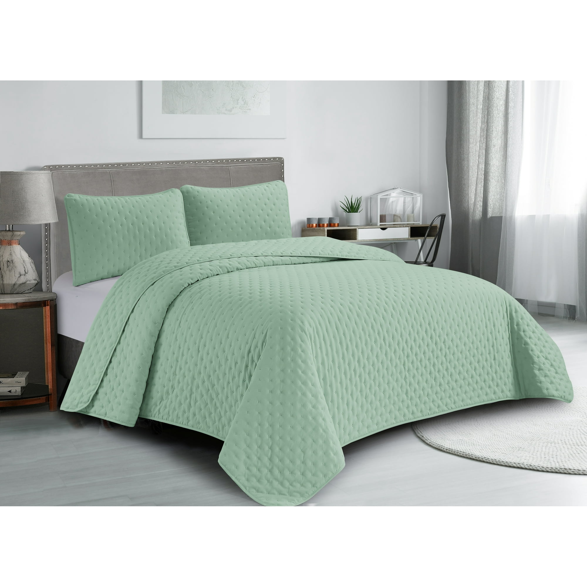 Click here for Swift Home Ultra Soft Pinsonic Quilt Set - Lightwe... prices