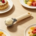 Xhegex Stainless Steel Ice Cream Scoop with Thumb Trigger - Effortless ...
