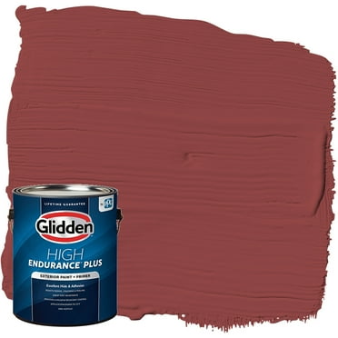 Glidden Grab-N-Go Barn & Fence Wood Exterior Paint Flat, Red, 1 Gallon ...