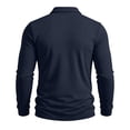 BRGZLK Fahion Waffle Shirts for Men Fall Winter Solid Color Turn-Down ...