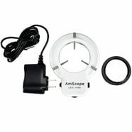 AmScope 20W LED Fiber Optic Dual Gooseneck Lights Microscope ...