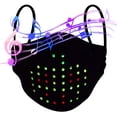 Smart Voice Activated Face Mask LED Glowing Nightclub Glowing Face ...