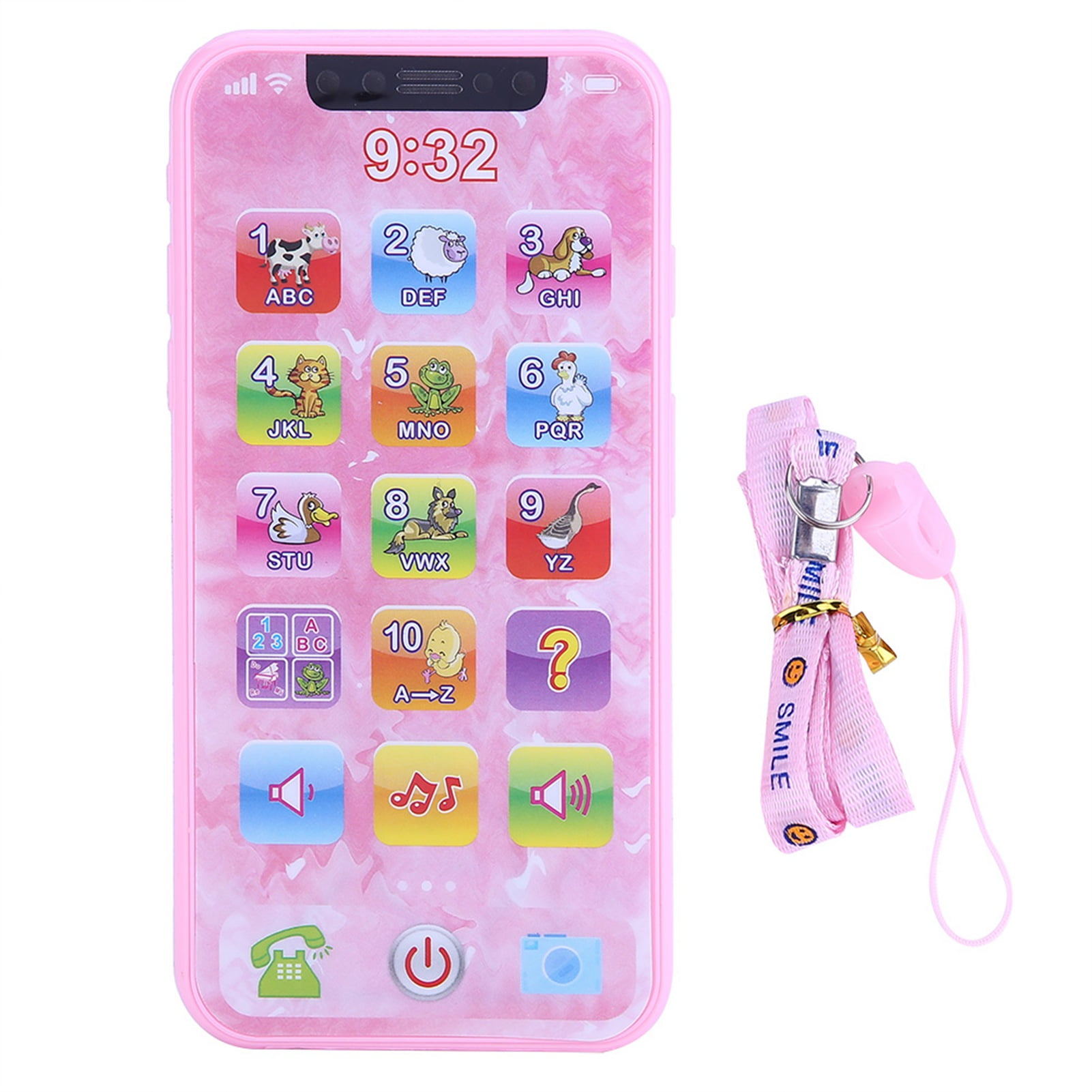 Kids Smart Phone Toy For 3 4 5 6 Year Old, Kids Keys Phone With Music ...