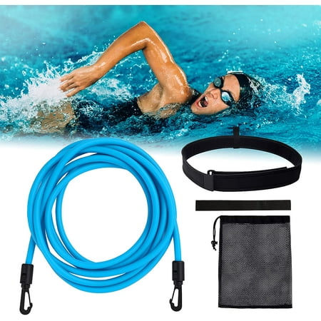 SHARKDOOK Resistance Swimming Elastic 4M Adjustable Swimming Elastic ...