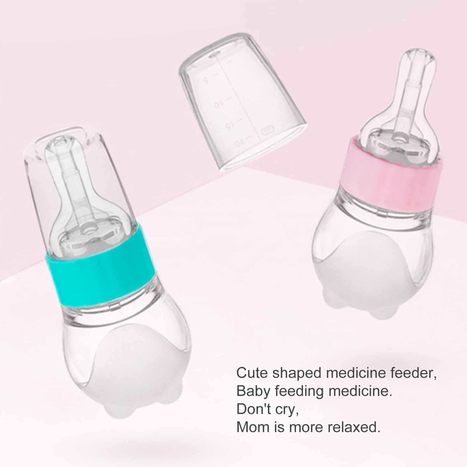 LINASHI Ergonomic Extrusion Design Needle Feeder Silicone Practical ...