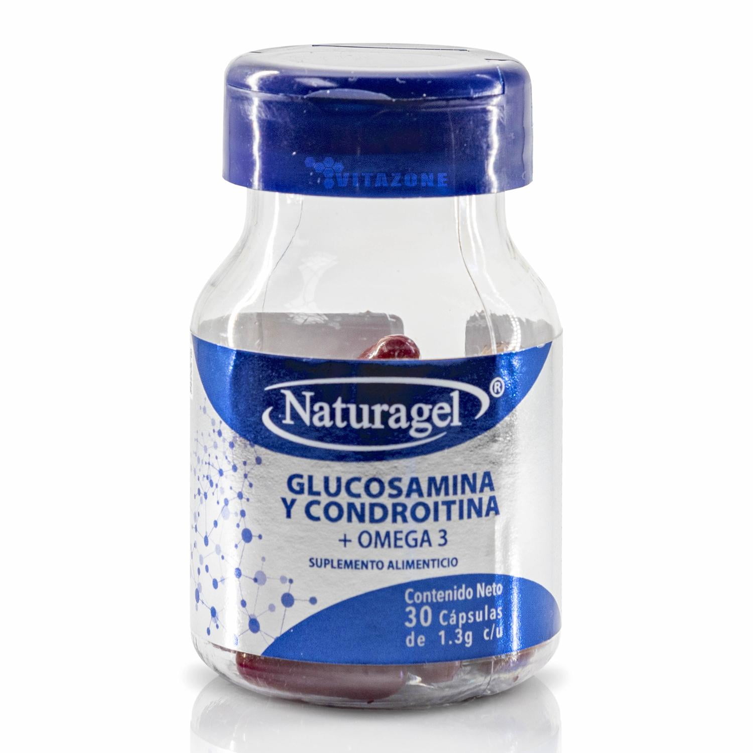 Glucosamina Condroitina Omega 3 30 cápsulas Naturagel Naturagel ...