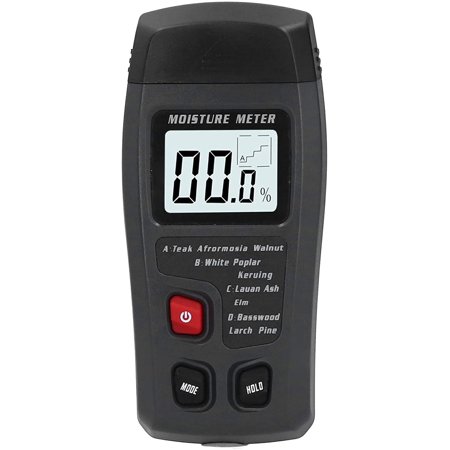 Wood Moisture Meter, Handheld LED Digital Humidity Tester Detector with ...