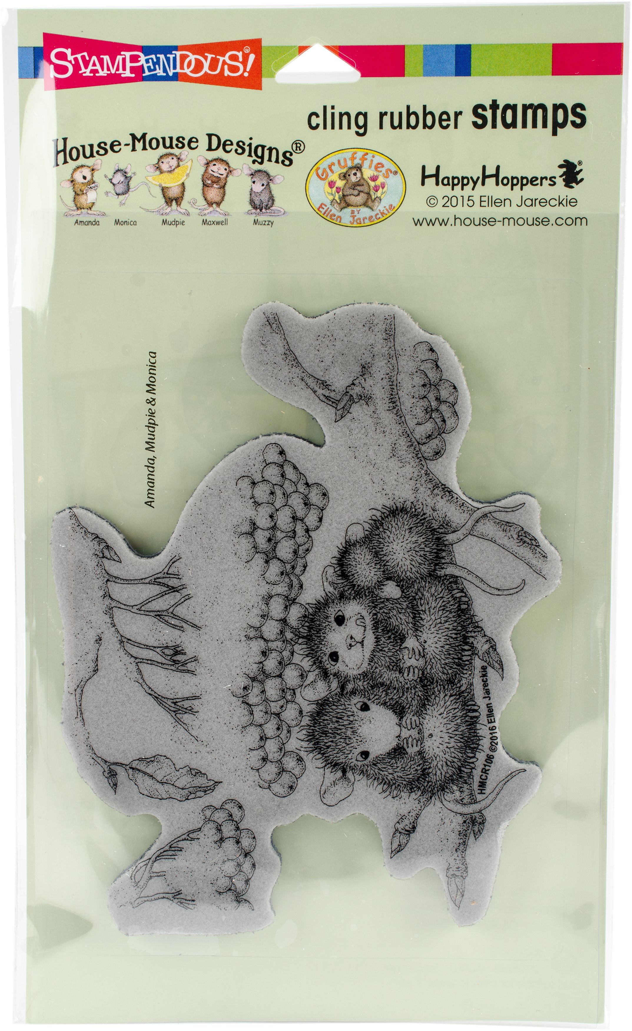 Stampendous House Mouse Cling Stamp 7.75"X4.5"-Berry Nibbles - Walmart.com