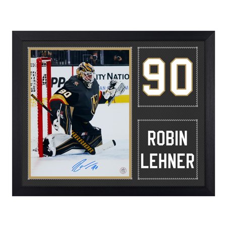 Robin Lehner Autographed Vegas Golden Knights Uniform Graphic 19x23 ...