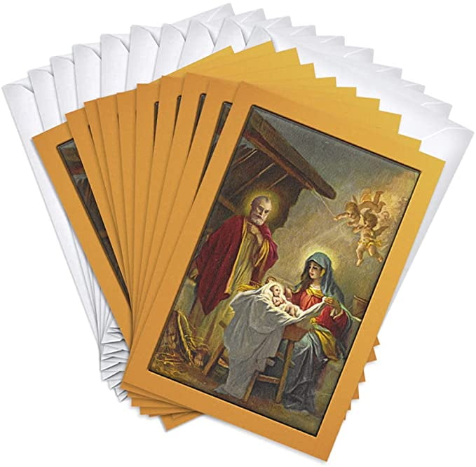 Boxed Christmas Cards Hallmark Religious Christmas Cards Boxed Set - 16 ...