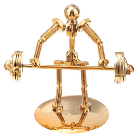 Figurine Sculpture Iron Statue Sports Weightlifting Home Decor Man ...