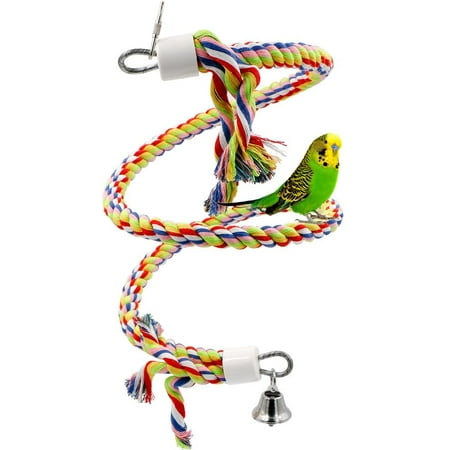 Colorful rope spiral climbing rope rope spiral bird toys for small ...