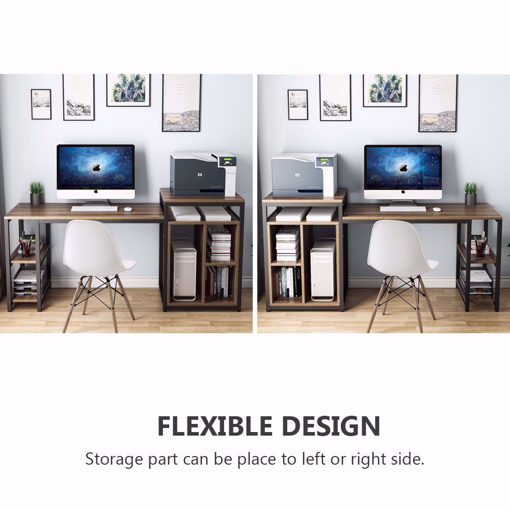 TribeSigns 47-Inch Computer Desk with Storage Shelf, Australia | Ubuy