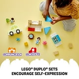 LEGO DUPLO Town Modular Playhouse on Wheels Building Blocks Toy with ...