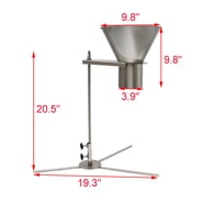 INTBUYING Stainless Steel Feeding Hopper 5MM with Support Stand Manual ...