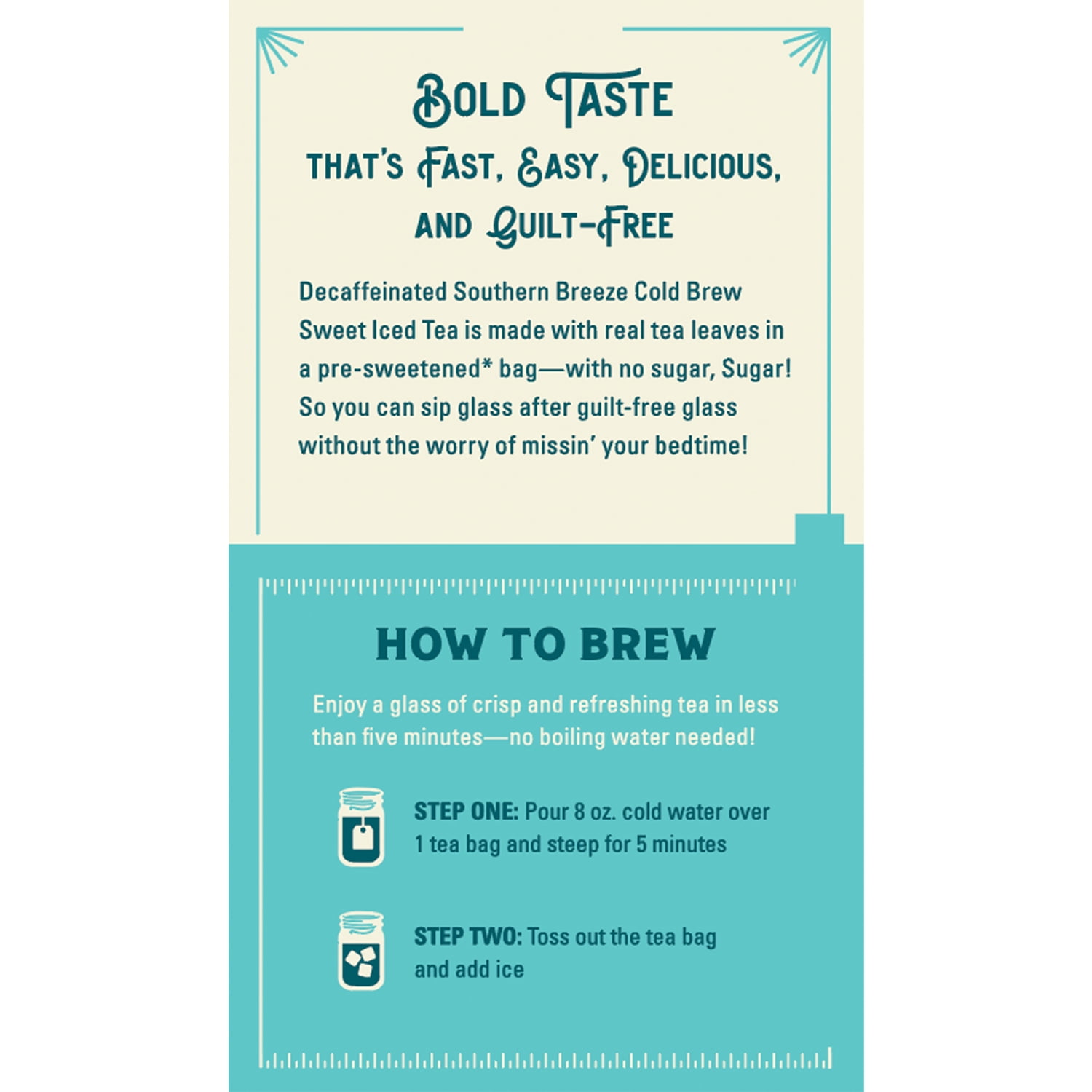 Southern Breeze Decaf Cold Brew Sweet Tea Original 20ct – 4 Pack