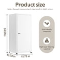 Heavy-Duty Metal Locking Storage Cabinet with Dial Lock, 34.6” Tall ...