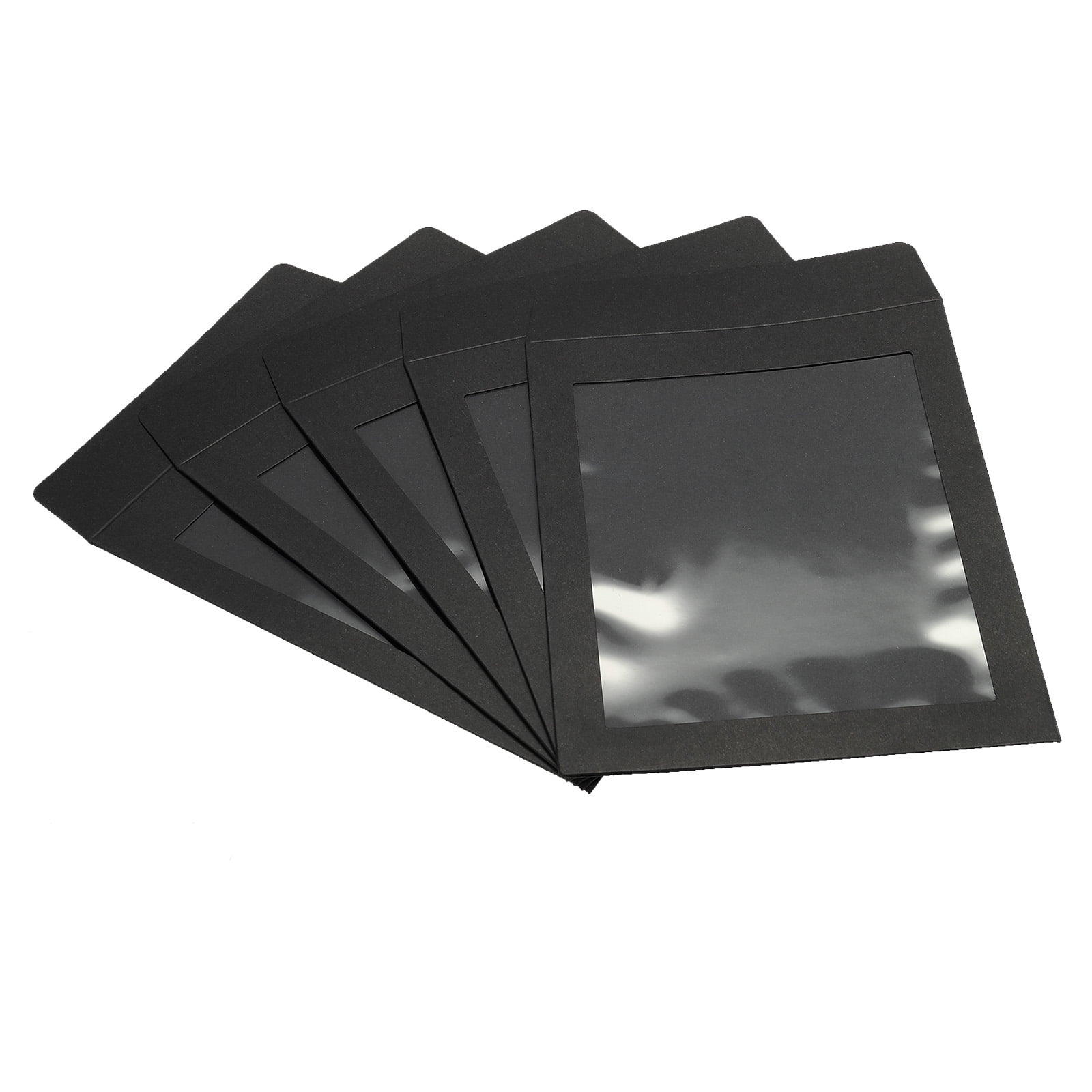 Uxcell A5 Clear Single Sided Mailing Photos Full Face Window Envelopes ...