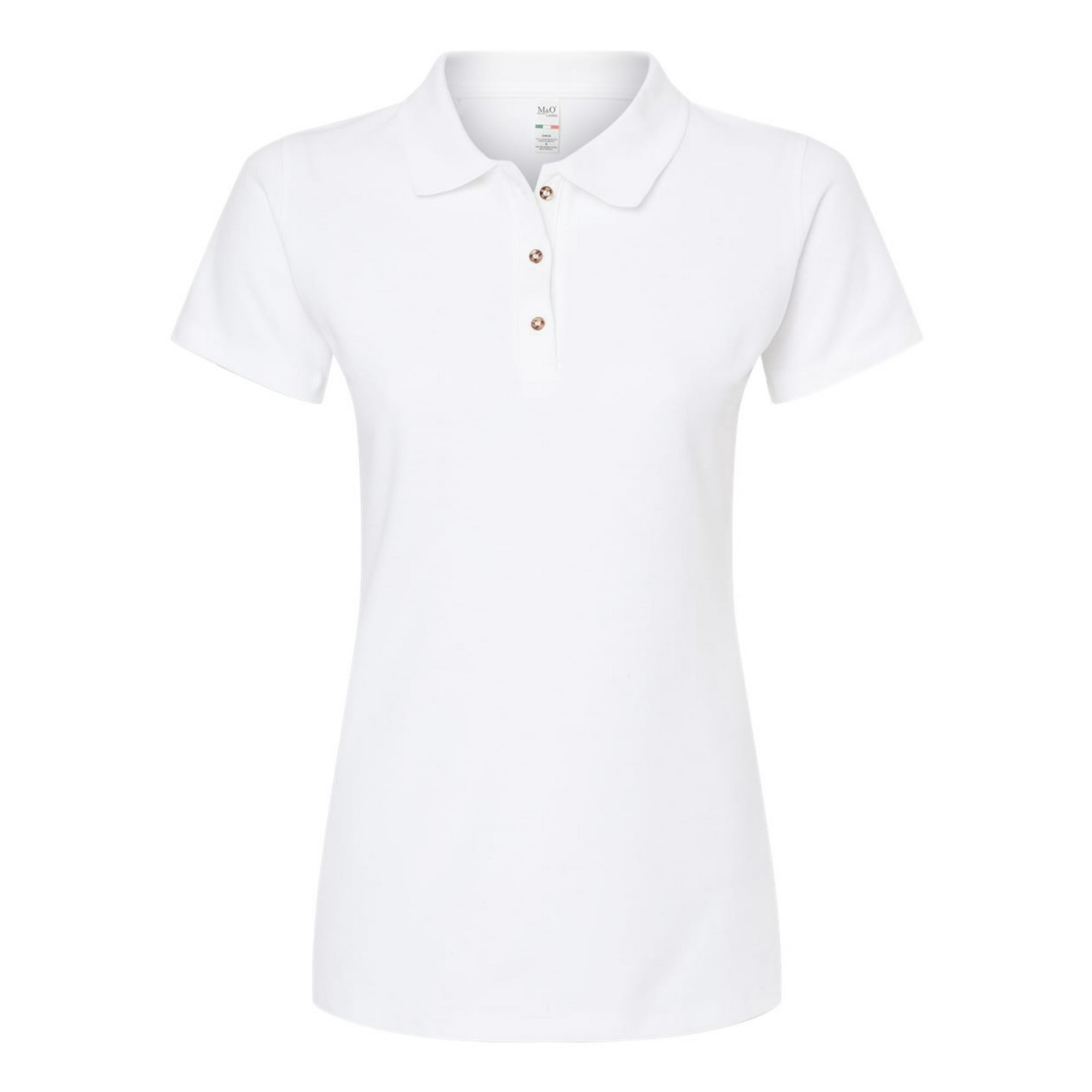 Click here for M & o 7600 Womens Ringspun Polo prices