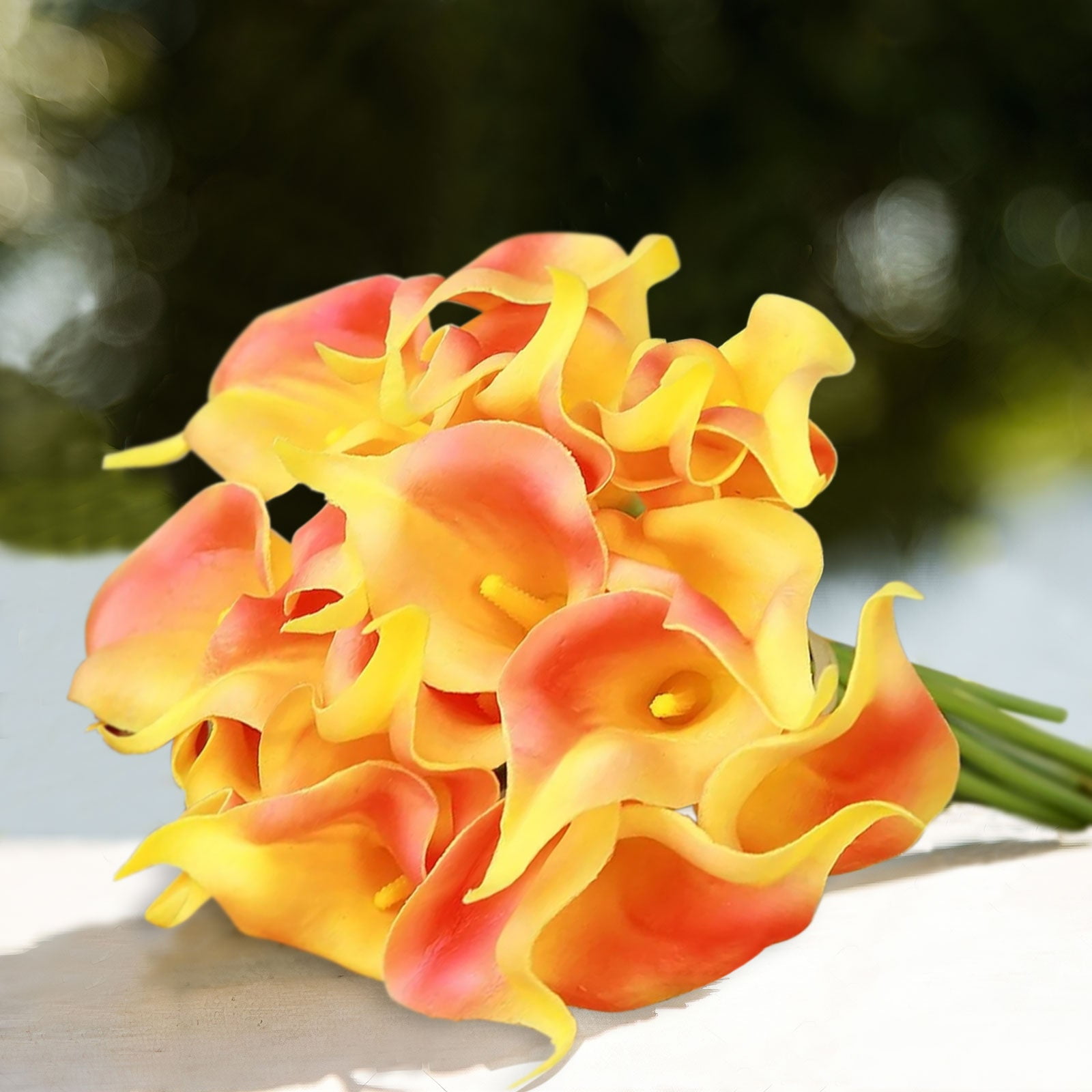 Orange Calla Lilies Bouquet