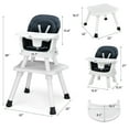 INFANS 8 in 1 Baby High Chair, Convertible Highchair, Infant Booster ...