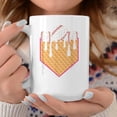 Baseball Waffle Cone Home Plate With Ice Cream Drip Coffee Mugs ...