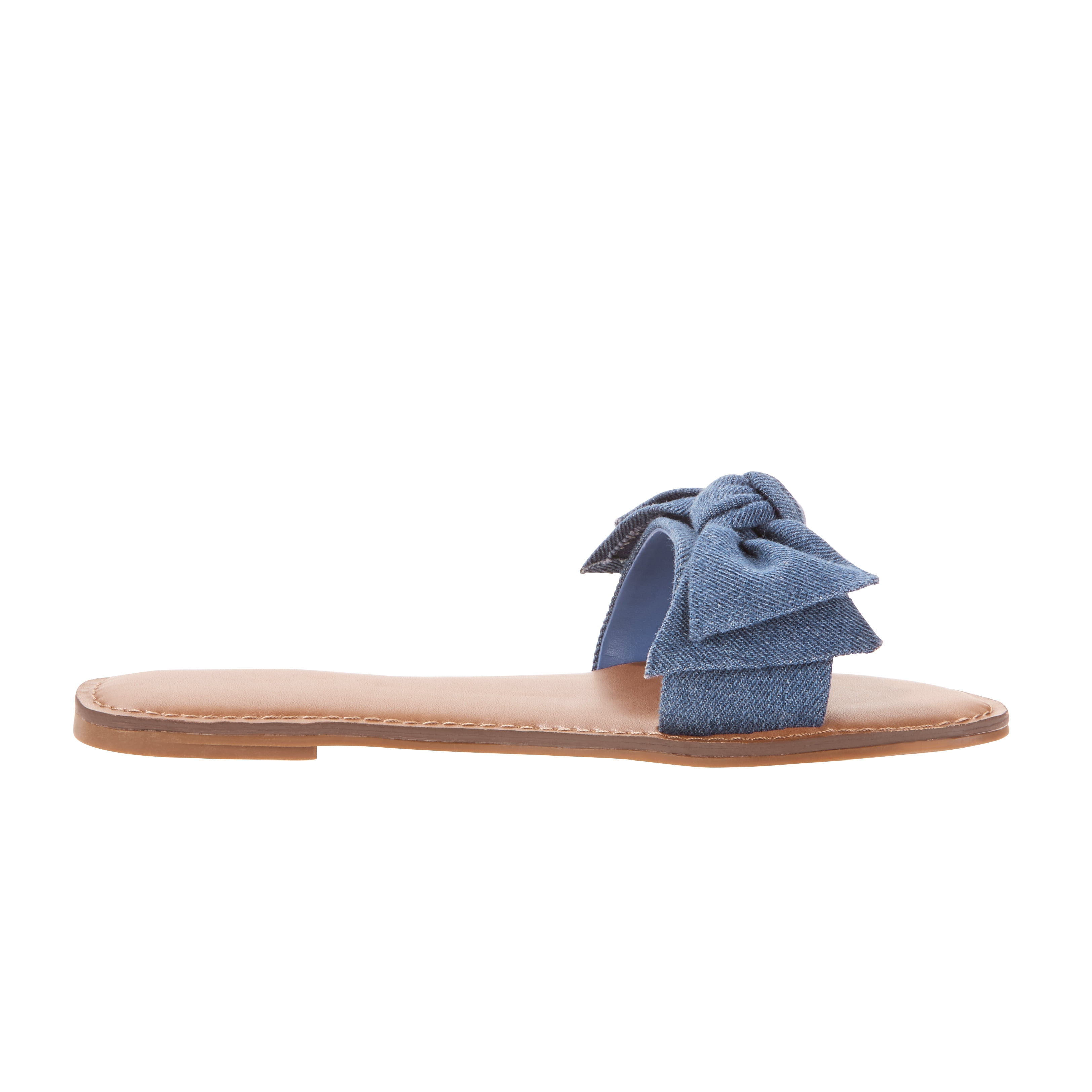 Time and Tru Women's Bow Slide Sandal - Walmart.com