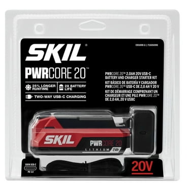 SKIL PWR CORE 20™ Lithium 2.0Ah 20V Battery with PWR Assist™ Mobile ...