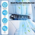 2026 New Mini Car Mounted Seat Back Cooling Fan, 3 Speed Portable ...