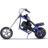MotoTec 49cc Kids Gas Powered Mini Chopper Blue - Walmart.com