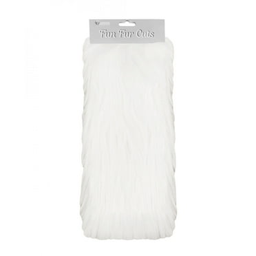 FabricLA Shaggy Faux Fur Fabric Trim 60 x 2 inch Ribbon - Baby Blue ...