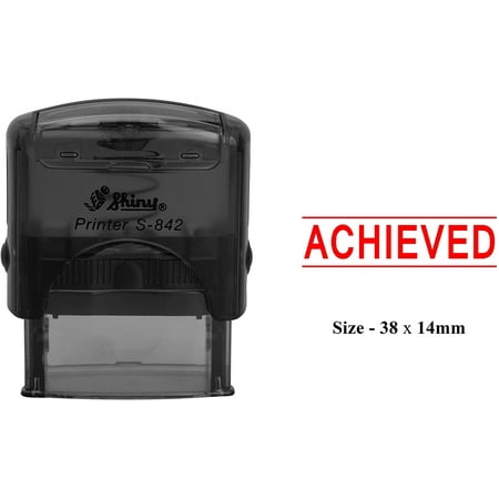 ACHIEVED Stamp Clear Print For Office Use Shiny Self-Inking Stamp ...