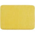Mainstays Performance Ribbed Quick Dry Foam Bath Mat, 17" X 24", Sunray ...