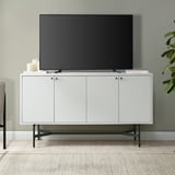 Henn&Hart 58" White MDF/Metal Buffet Table - Walmart.com