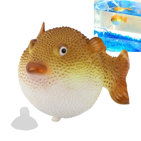 Aquarium Puffer Fish, Miniature Cognition PVC Luminous Puffer Fish For ...