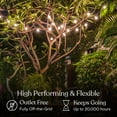 Ambience Pro Solar Powered LED Outdoor String Lights - 27 Ft Commercial ...