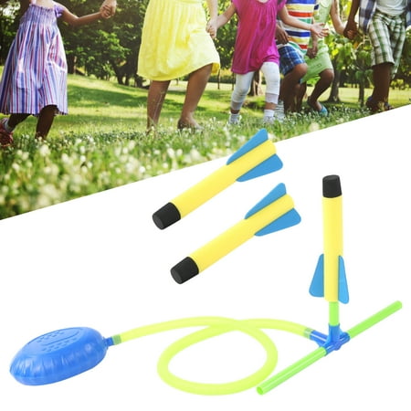 VGEBY Rocket Launcher Toy,Outdoor Kid Air Pump Rocket For Fun ...