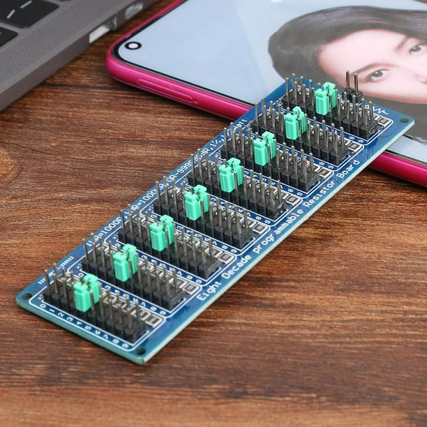 8 Decade Resistor Board 1R-9999999R Programmable 0.1R SMD Resistance ...