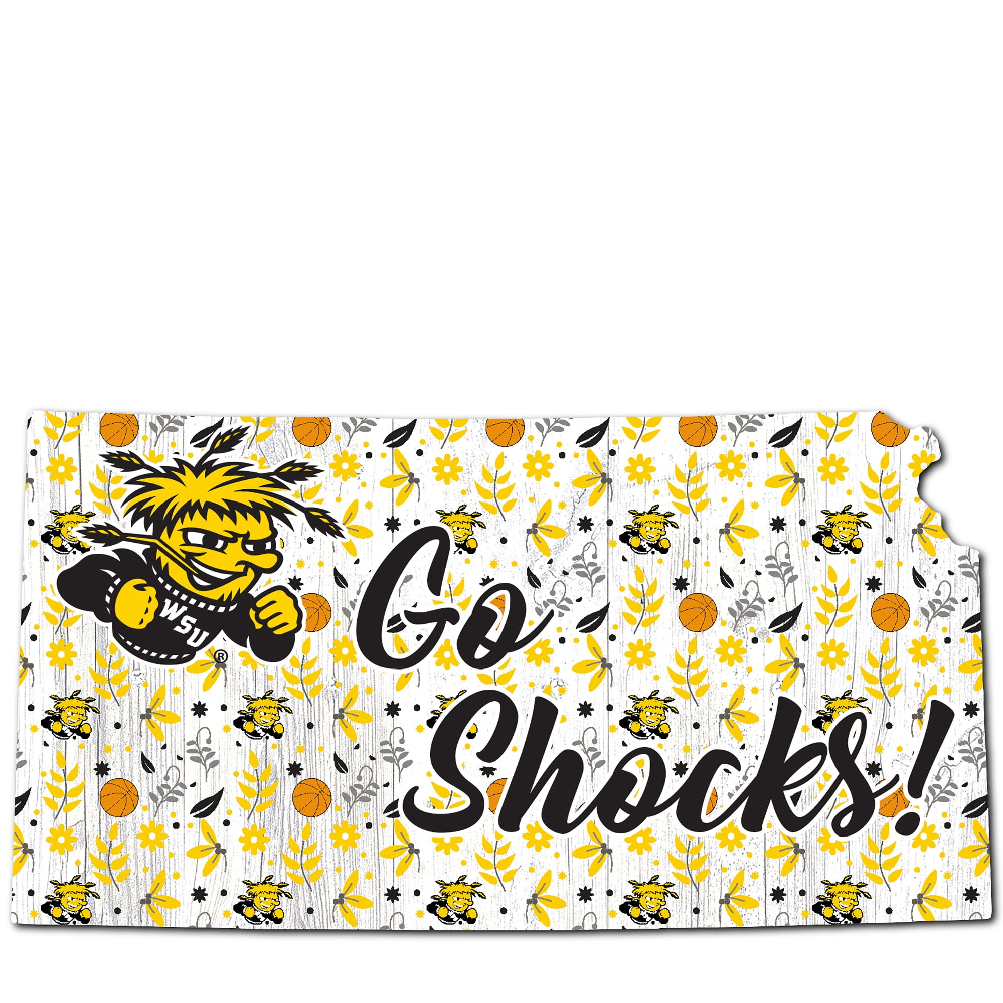 Wichita State Shockers 12'' Floral State Sign - Walmart.com