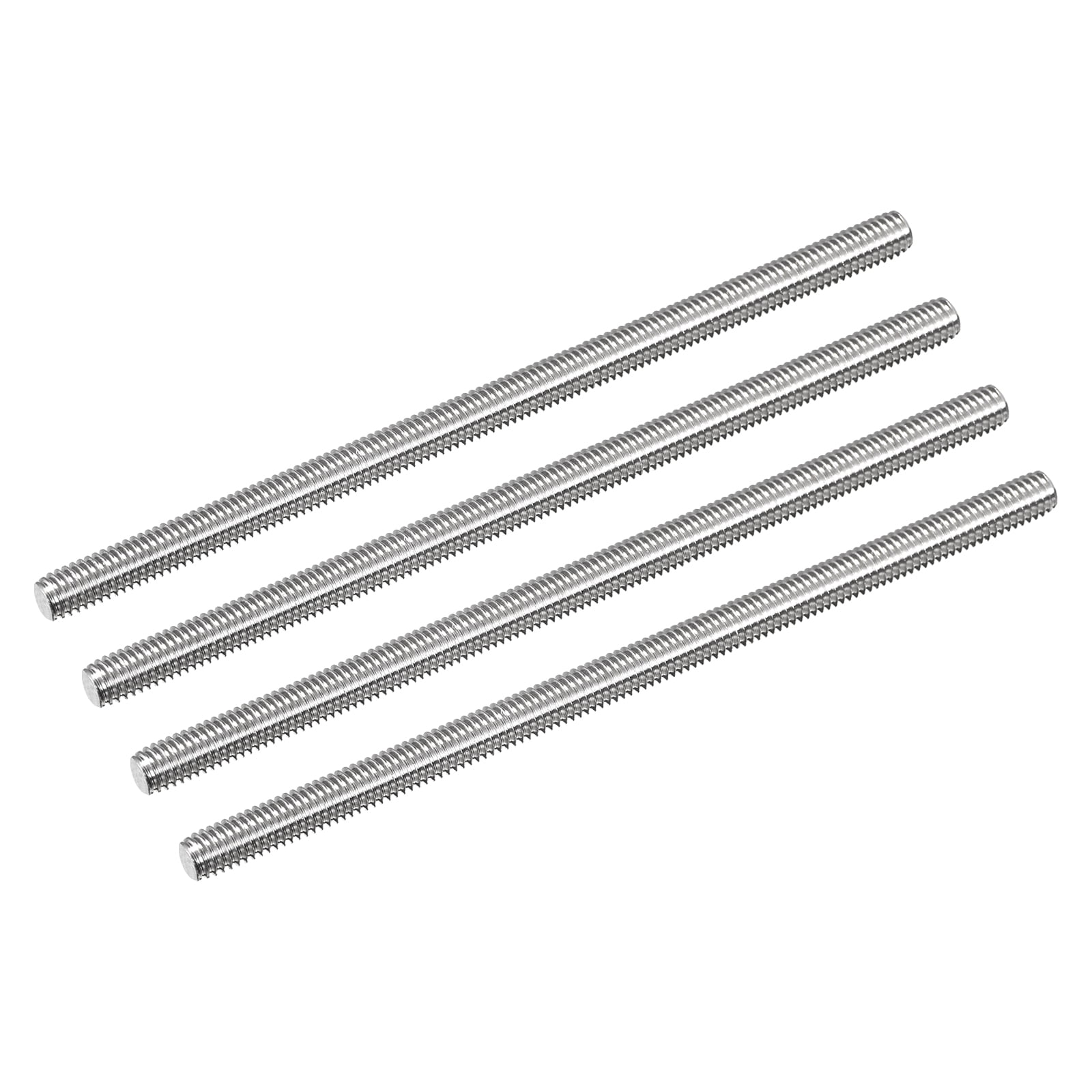 Uxcell Fully Threaded Rod M6 x 120mm 1mm Thread Pitch 304 Stainless ...