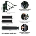 11 Piece Color Coded Latex Resistance Bands Set with Handles, Door ...
