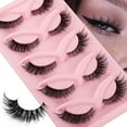 5 Pairs 3D False Eyelashes Wispy Cross Long Thick Soft Fake Hot Lashes ...