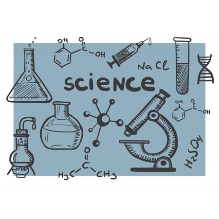 Chemistry and Science Concepts Wall Mural by Wallmonkeys Peel and Stick ...