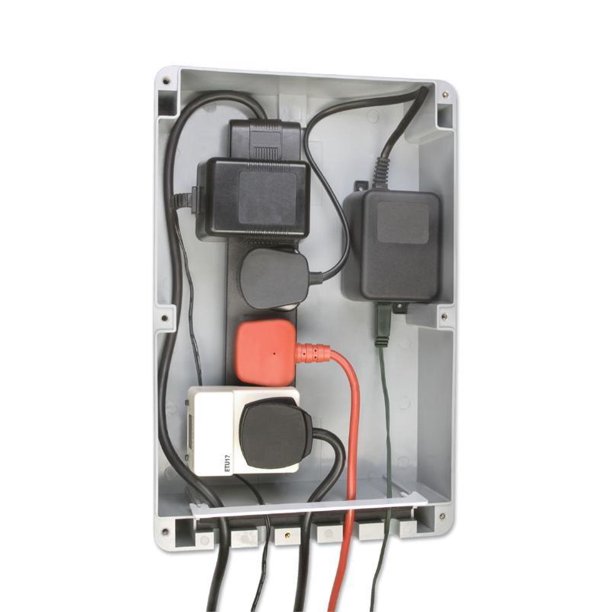 TIMEGUARD - IP65 Outdoor Connector Box + 4 Gang Socket Strip - Walmart.com