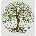 Tree of Life Stencils Decoration Template 11.8x11.8 inch Reusable ...