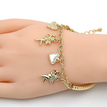 Charm Women Bracelet in Gold - Walmart.com